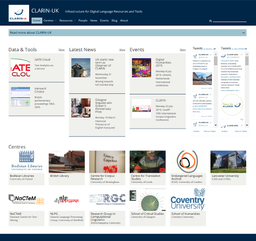 CLARIN-UK 2.0 | CLARIN-UK